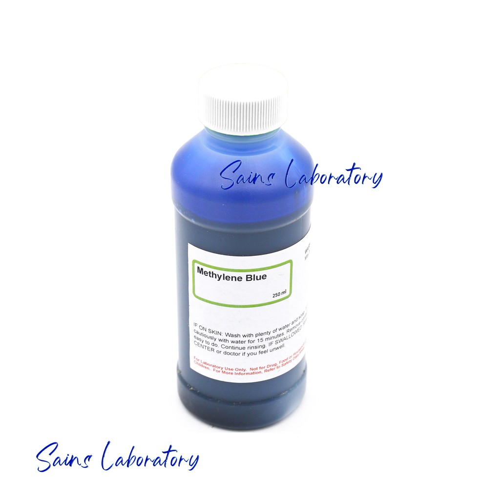 Jual Methylene Blue 250 ml Metilen Biru Methyl Blue C16H18CIN3S ...