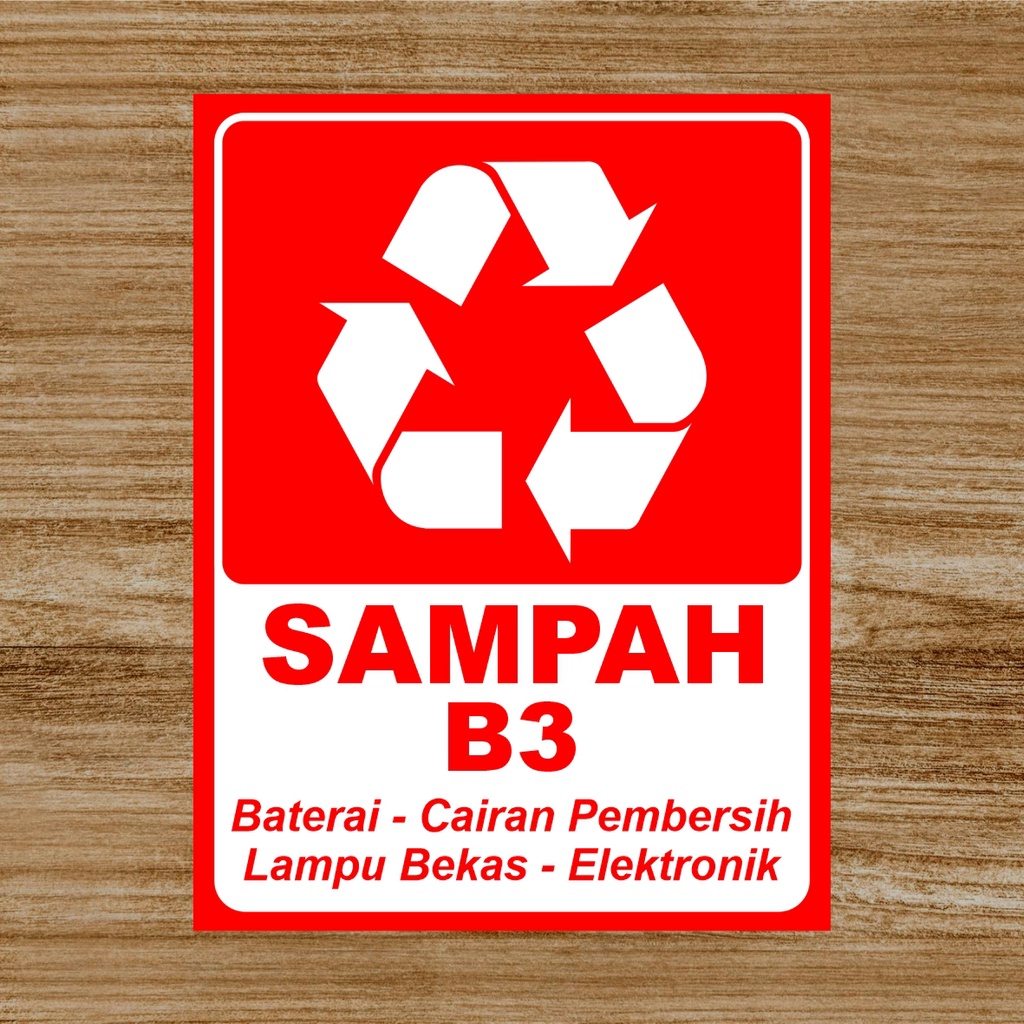 Jual Sticker Tempat Sampah Organik Non Organik, Sampah Medis, Stiker ...