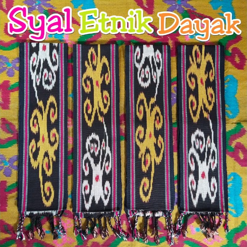 Jual Syal Etnik Dayak Kalimantan, kain tenun | Shopee Indonesia