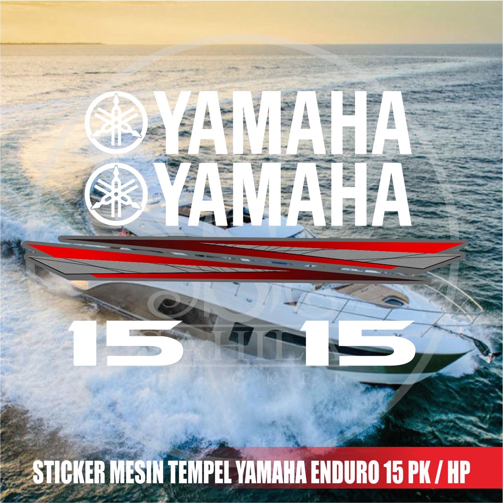 Jual STICKER STICKER MESIN TEMPEL YAMAHA ENDURO 15 PK 15 HP / ENNDURO ...