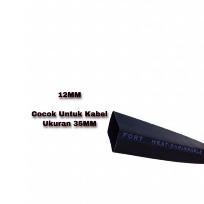 Jual Heat Shrink Tube 12mm Selang Isolasi Bakar Selongsong Kabel HITAM ...