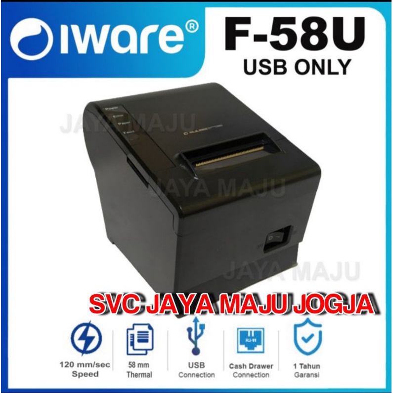 Jual IWARE IW-F58U - USB - SPEED 120 MM/S || PRINTER KASIR THERMAL - LINE PRINTING - MANUAL ...