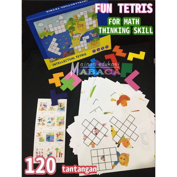 Jual FUN TETRIS FOR MATH THINKING SKILL120 Tantangan | Shopee Indonesia