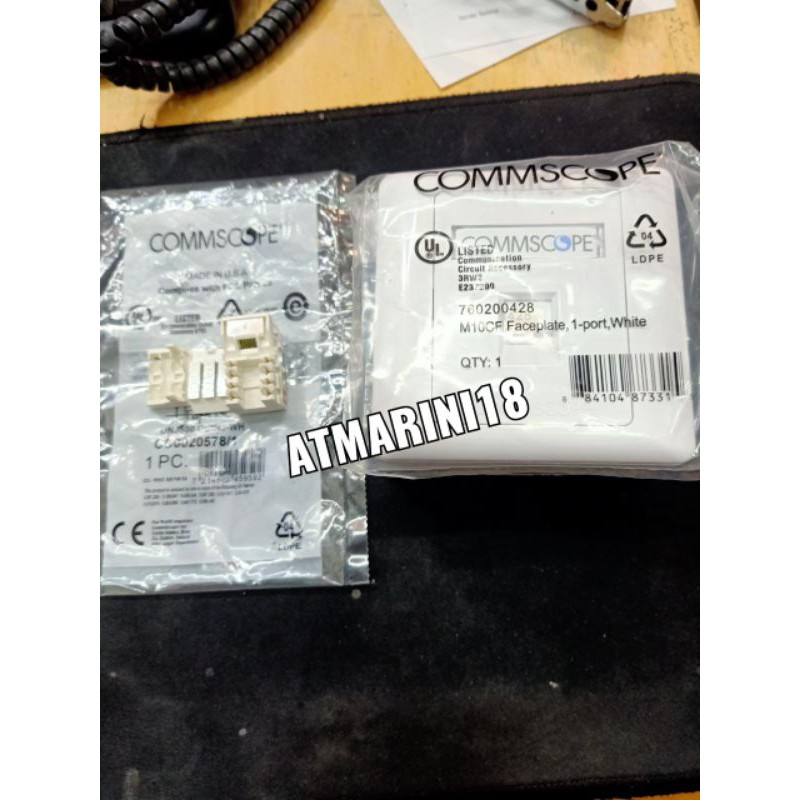 Jual MODULAR SYSTIMAX COMMSCOPE CAT.5e lengkap OUTBOW DAN FACEPLATE ...
