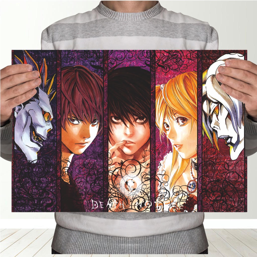Jual Poster Anime Death Note - Ukuran A3+ Light Yagami, L Lawliet, Ryuk ...
