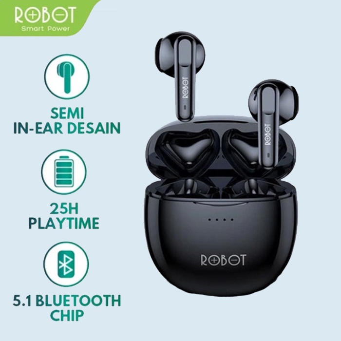 Jual Robot Airbuds T10 Wireless Bluetooth Earphone Handsfree Tws True ...