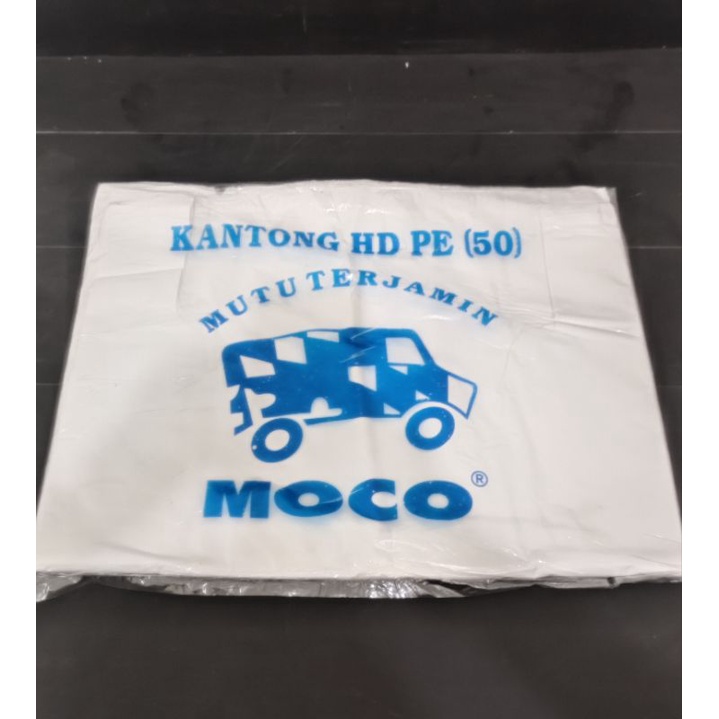 Jual Kantong Plastik Kresek Tebal Merk MOCO Putih Susu 17 24 28 35 40 | Shopee Indonesia