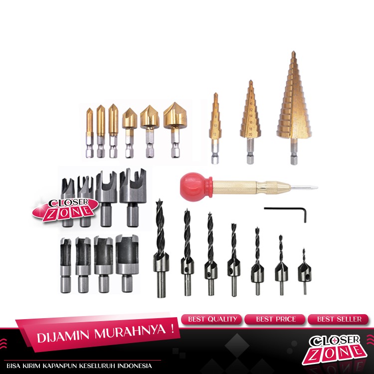 Jual Hardware Tool Maker Mata Bor Drill Bit Set 24 PCS | Shopee Indonesia