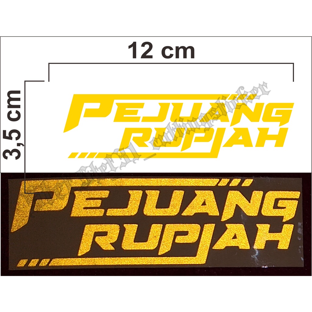 Jual Stiker cutting pejuang rupiah, sticker pejuang rupiah | Shopee ...
