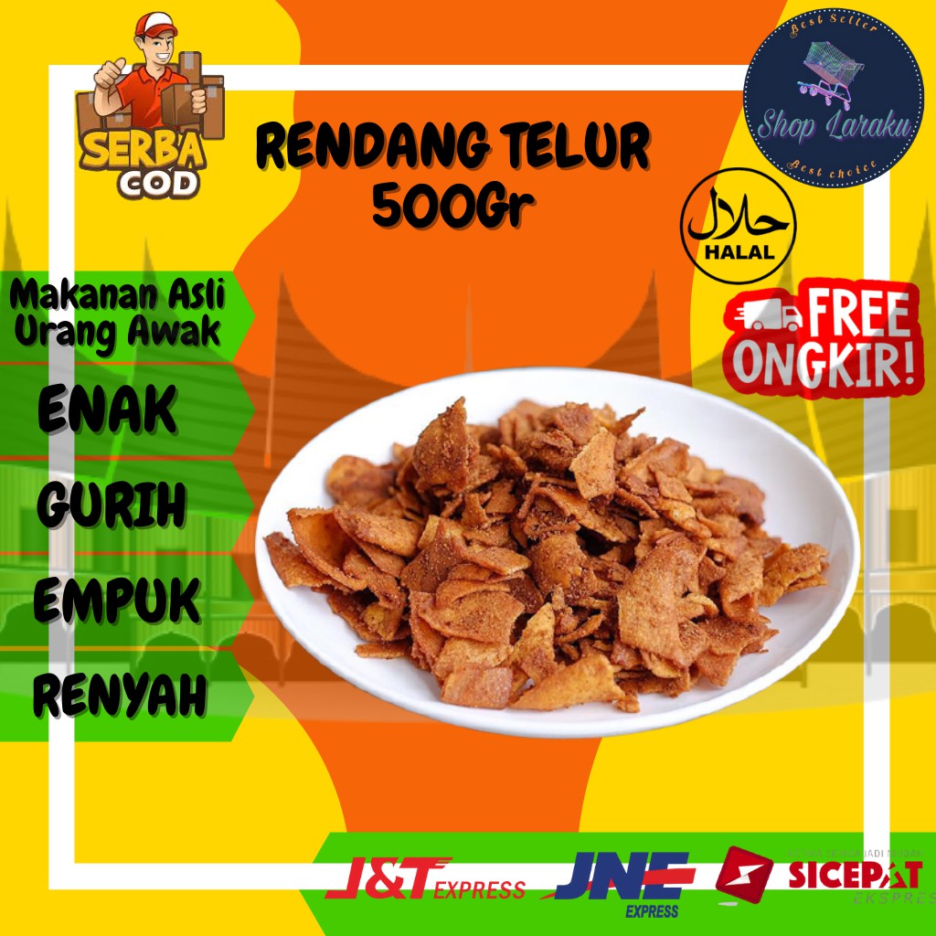 Jual Rendang Telur Erika 500Gr Makanan Khas Minang Masakan Asli ...