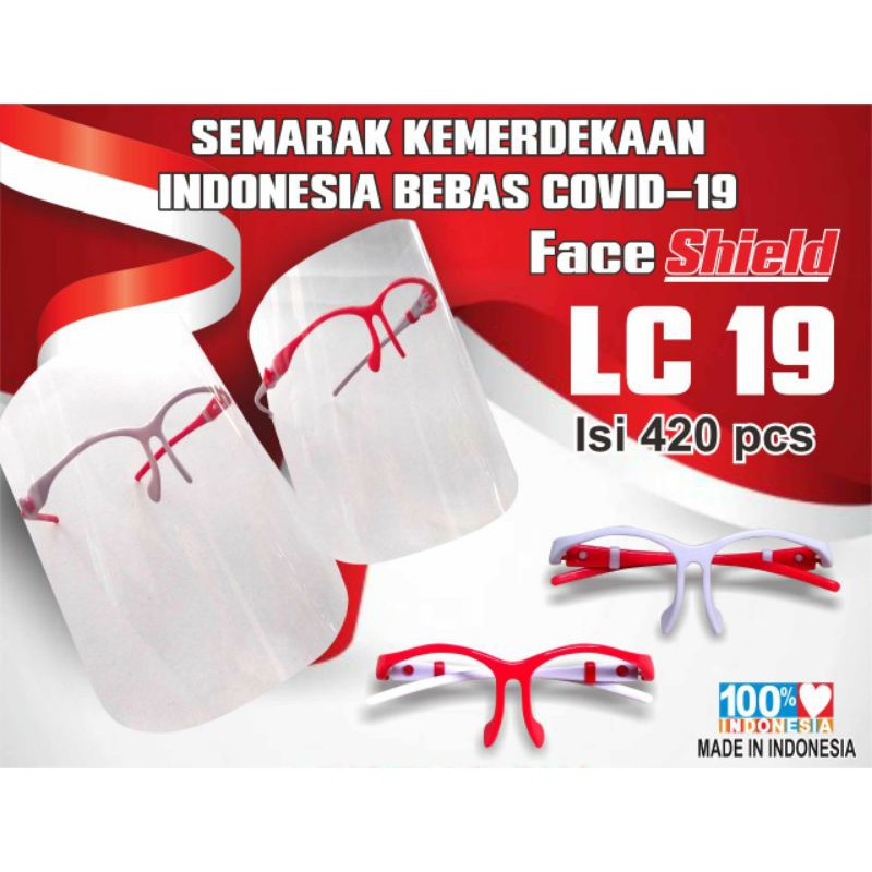 Jual FACE SHIELD 17 AGUSTUS PERLENGKAPAN APD FACE SHIELD NAGITA 17 ...