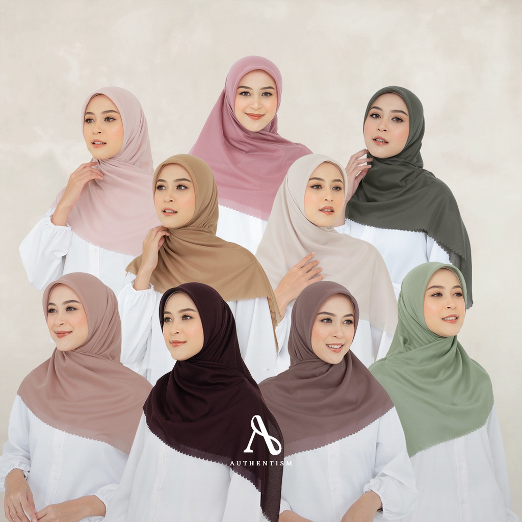 Jual AUTHENTISM ID RACHITA SERIES NEW SHADES KERUDUNG SEGI EMPAT POLOS VOAL ULTRAFINE PREMIUM ...