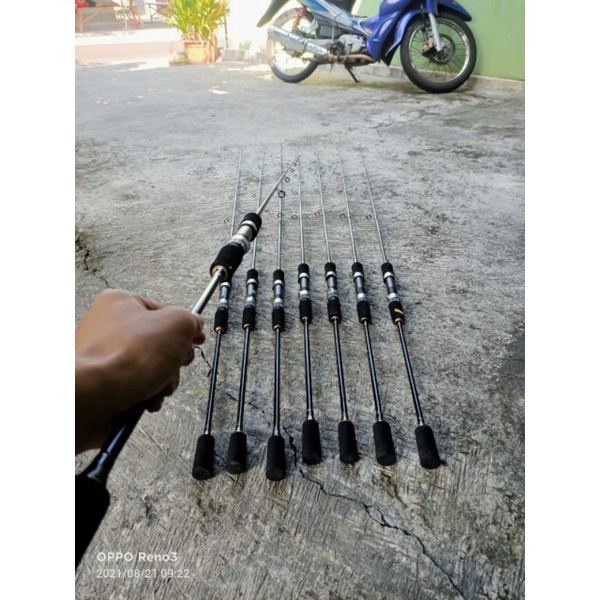 Jual Joran pancing laut jigging pe 1-2 max 15kg COD | Shopee Indonesia