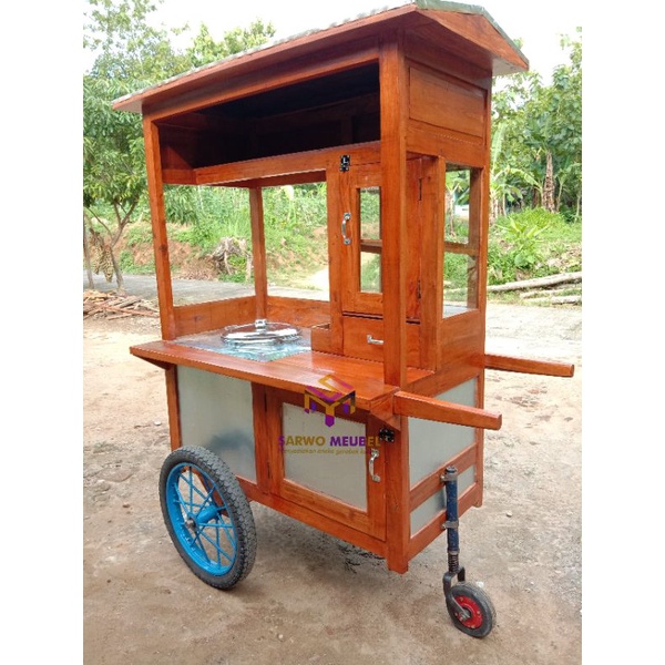 Jual Gerobak Mie Ayam Bakso Dorong Roda 3 | Shopee Indonesia