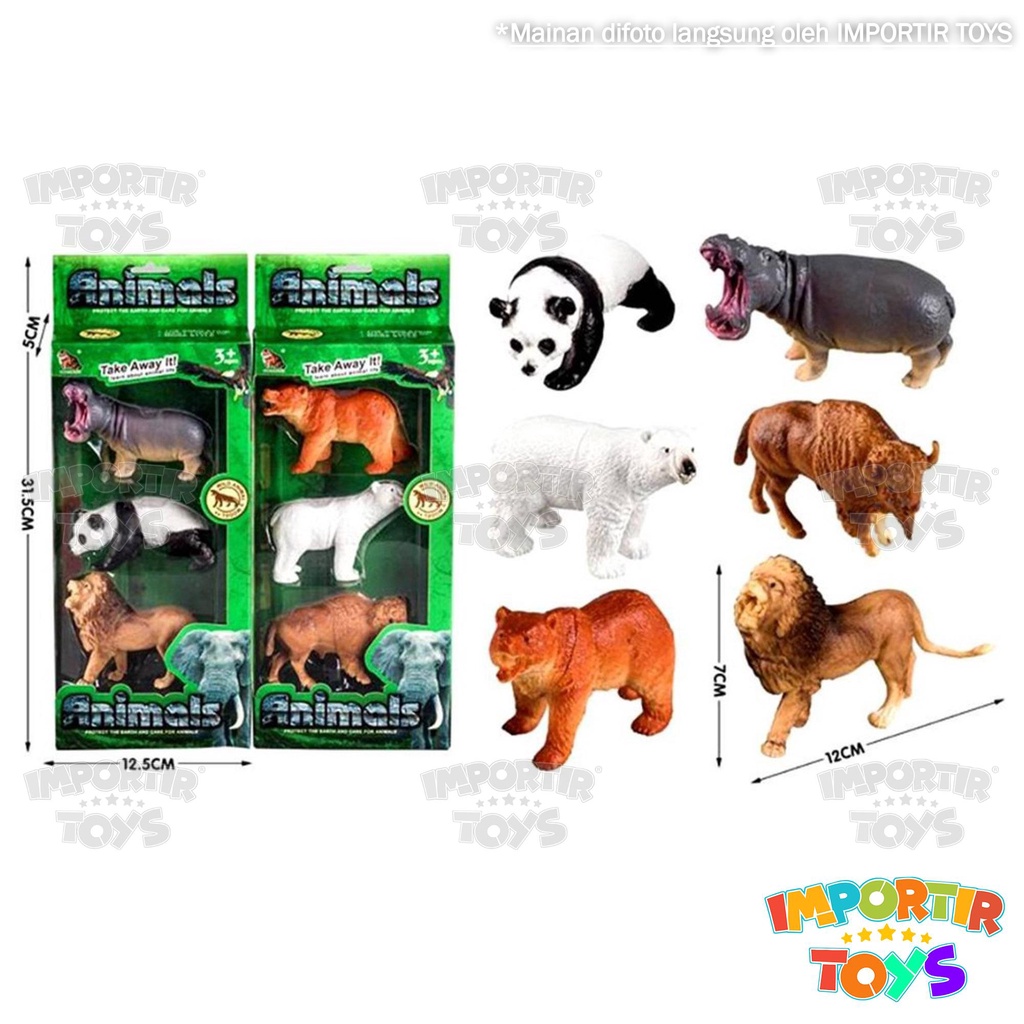 Jual Mainan Anak Set 3 Pcs Hewan Animals Karet Edukasi Toys Berkualitas ...