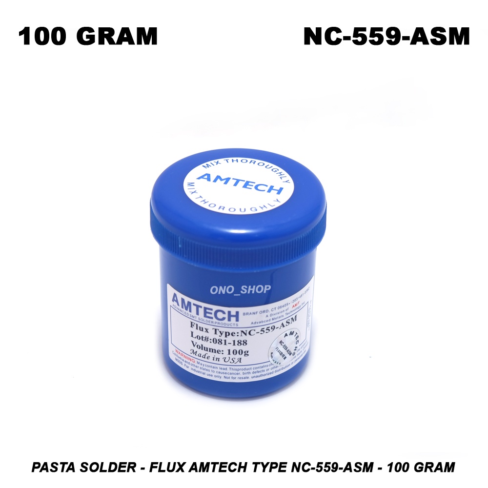 Jual Pasta Solder - Flux Amtech Type NC-559-ASM - 100 Gram | Shopee Indonesia
