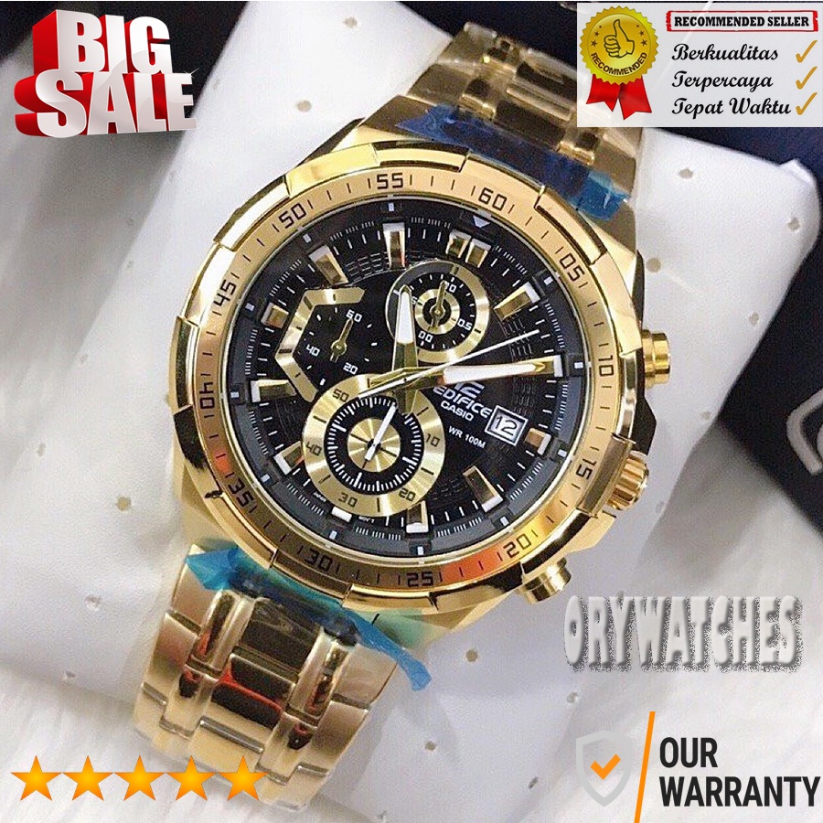 Jual Promo!! Jam Tangan Casio Edifice EFR 539FG-1A Baterai Strap ...