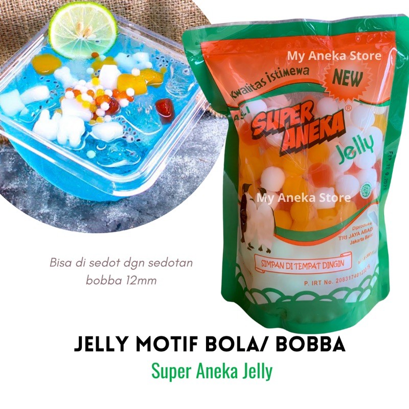 Jual jelly motif BOLA WARNA/ bubble "super aneka jelly" | Shopee Indonesia