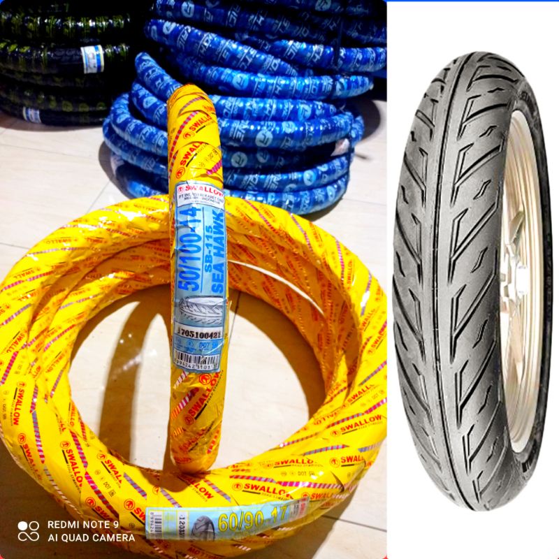 Jual ban motor swallow sea hawk sb-115 50/100-14 ban ring 14 ban metic ...