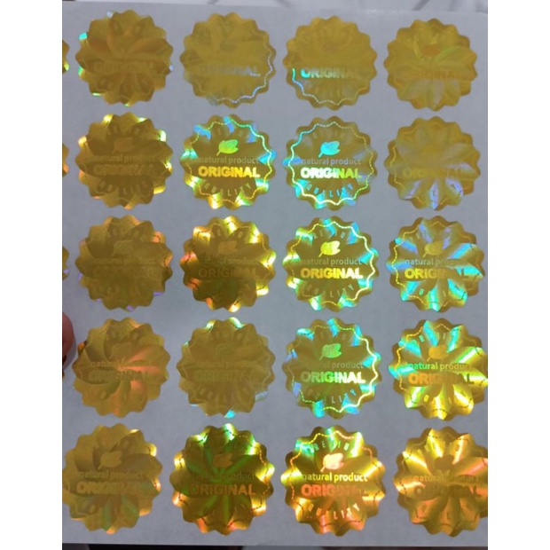 Jual Stiker hologram product original isi 25 - stiker segel | Shopee ...