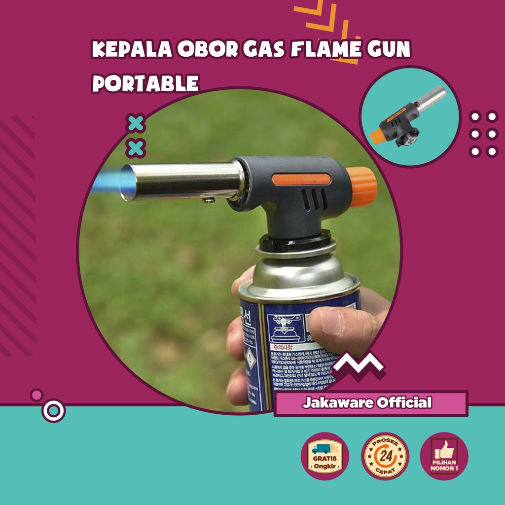 Jual FIRETRIC FLAME GUN PORTABLE GAS TORCH KEPALA TABUNG GAS BUTANE KALENG PEMATIK KOREK API ...