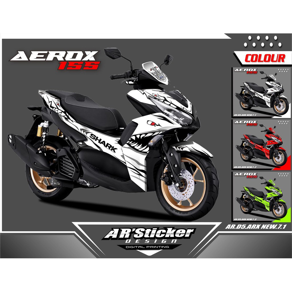 Jual Decal Sticker Aerox New Full Body, Dekal Yamaha Aerox New 2021 ...