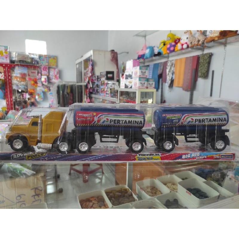 Jual mainan anak truk pertamina gandeng truck pertamina | Shopee Indonesia