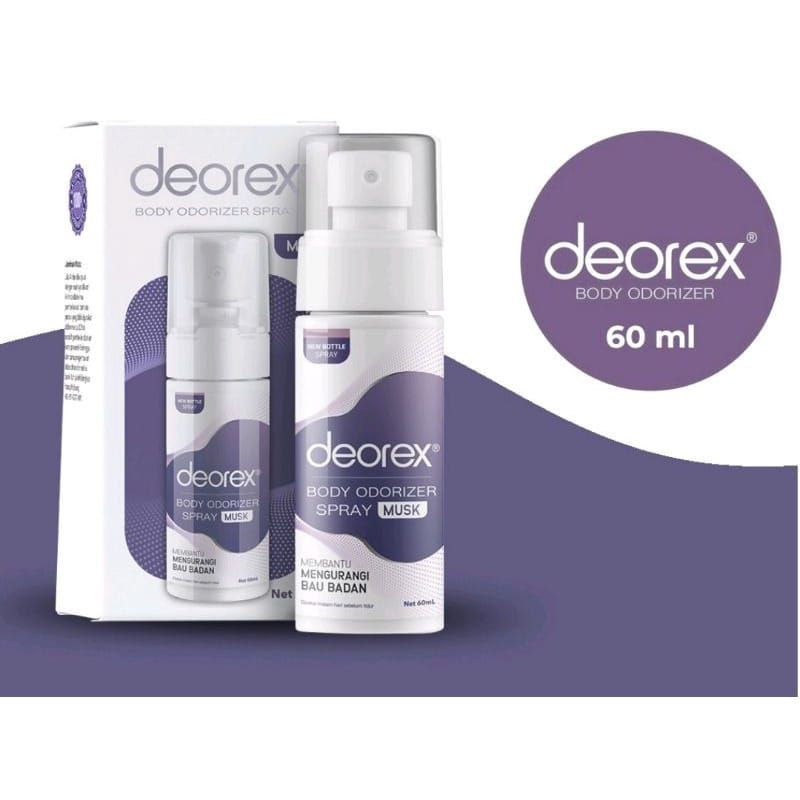 Jual Deorex Body Odorizer Spray Musk 60ml | Shopee Indonesia