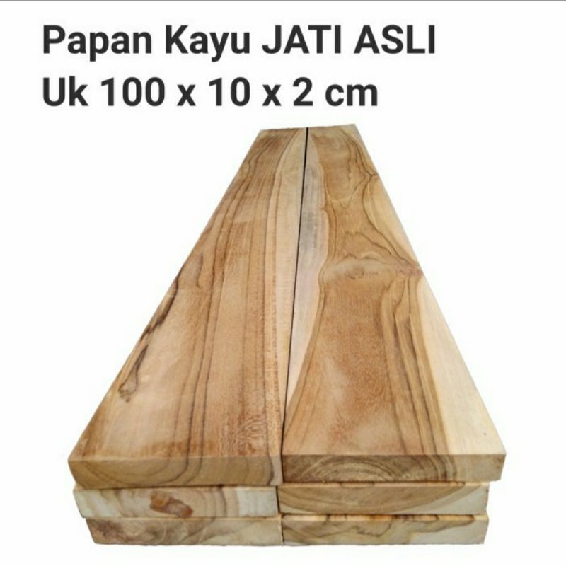 Jual papan kayu jati asli ukuran 2x10x100 | Shopee Indonesia