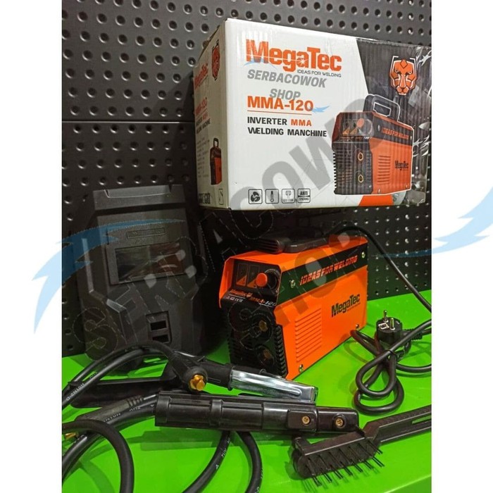 Jual Megatec Mesin Las Listrik Inverter MMA 120 A 900 watt Welding Travo | Shopee Indonesia