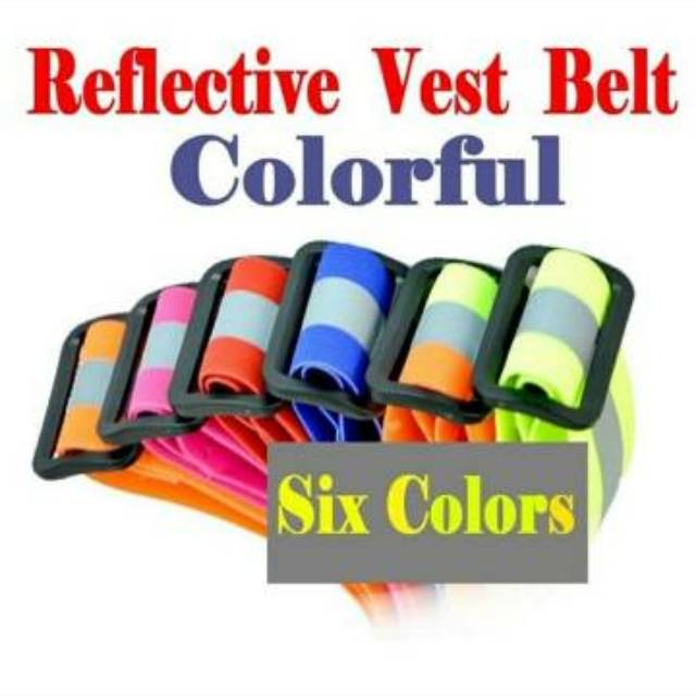 Jual Rompi V Safety Karet Elastis Reflektif Reflective Strap Vest ...