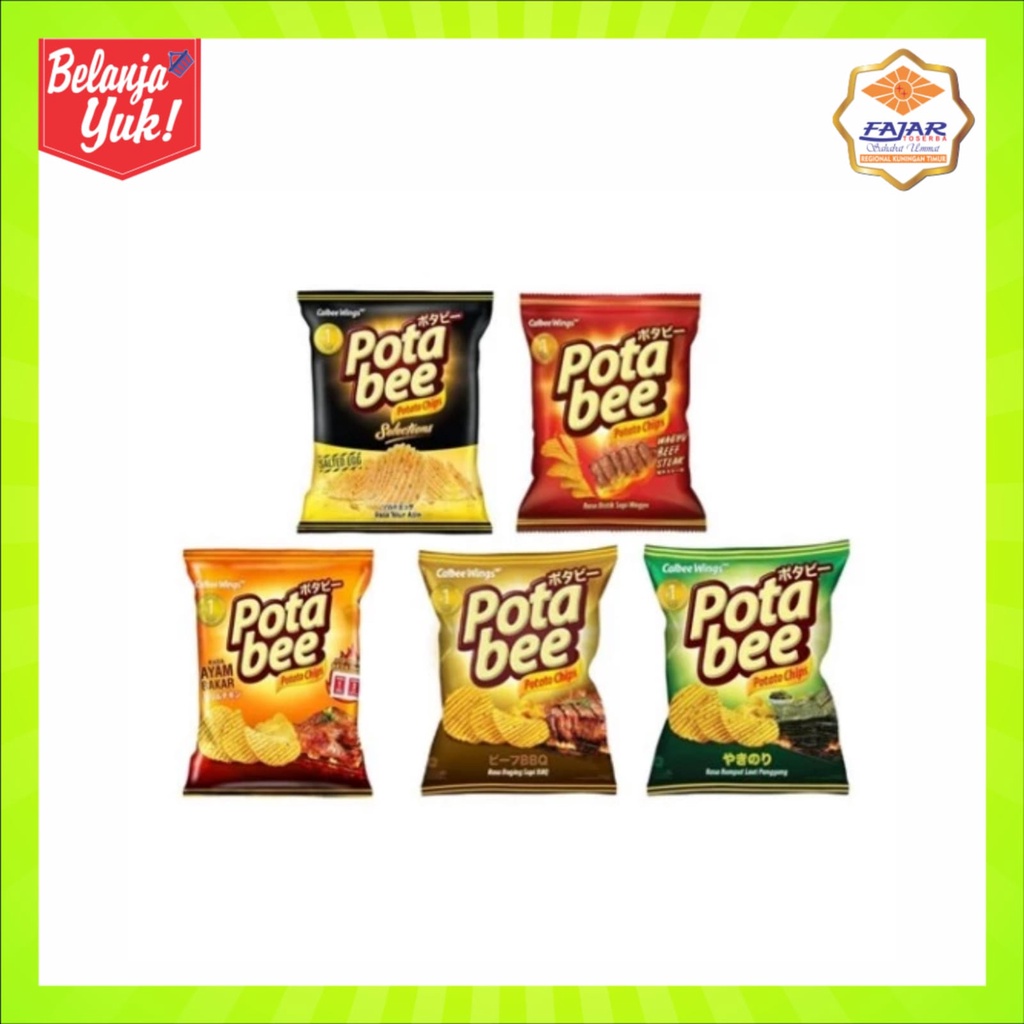 Jual Potabee Snack Kentang Jumbo Size All Varian - Netto 68 gr | Wagyu ...