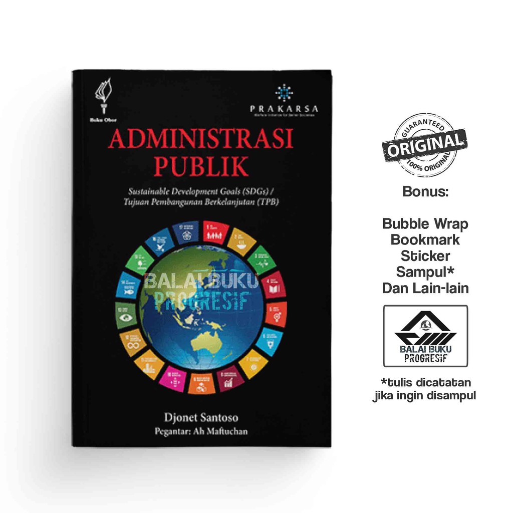 Jual Administrasi Publik: Sustainable Development Goals (SDGs) - Djonet Santoso | Shopee Indonesia