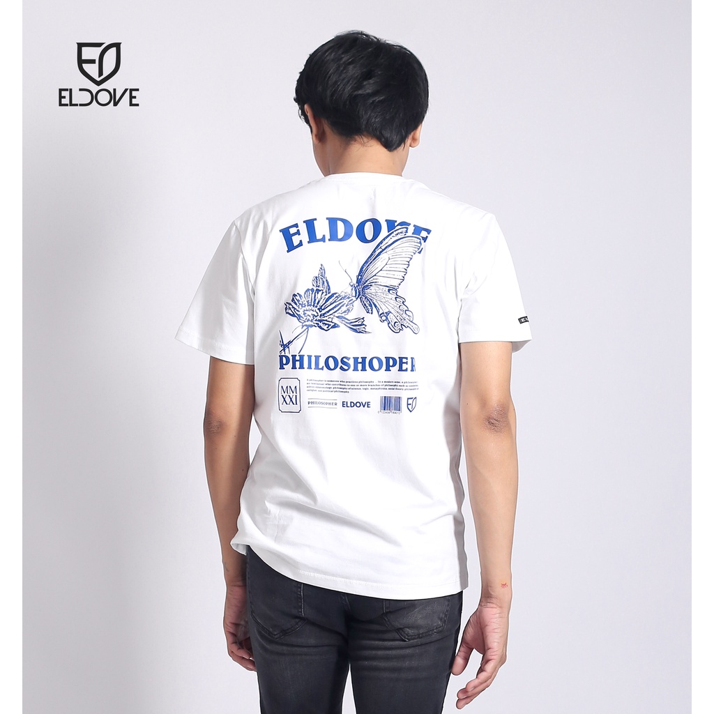 Jual Eldove T-Shirt Philoshoper White 7234 | Shopee Indonesia