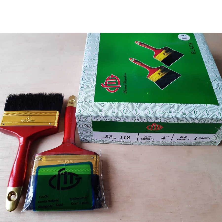 Jual Kuas Tangan / Kuas Cat 4"/ KUAS CAT TEMBOK/KUAS TANGAN DINDING ...