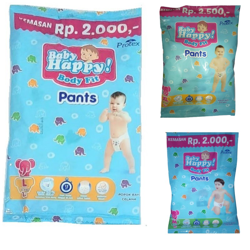 Jual RF Baby Happy Pants Sachet M1 L1 XL1 M L XL Satuan Renceng Ecer ...