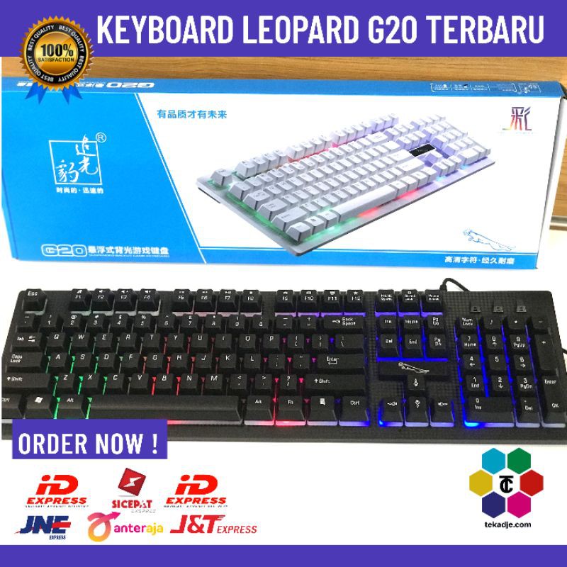Jual Baru!! Keyboard Gaming RGB Murah Terbaik Leopard G20 LED | Shopee ...