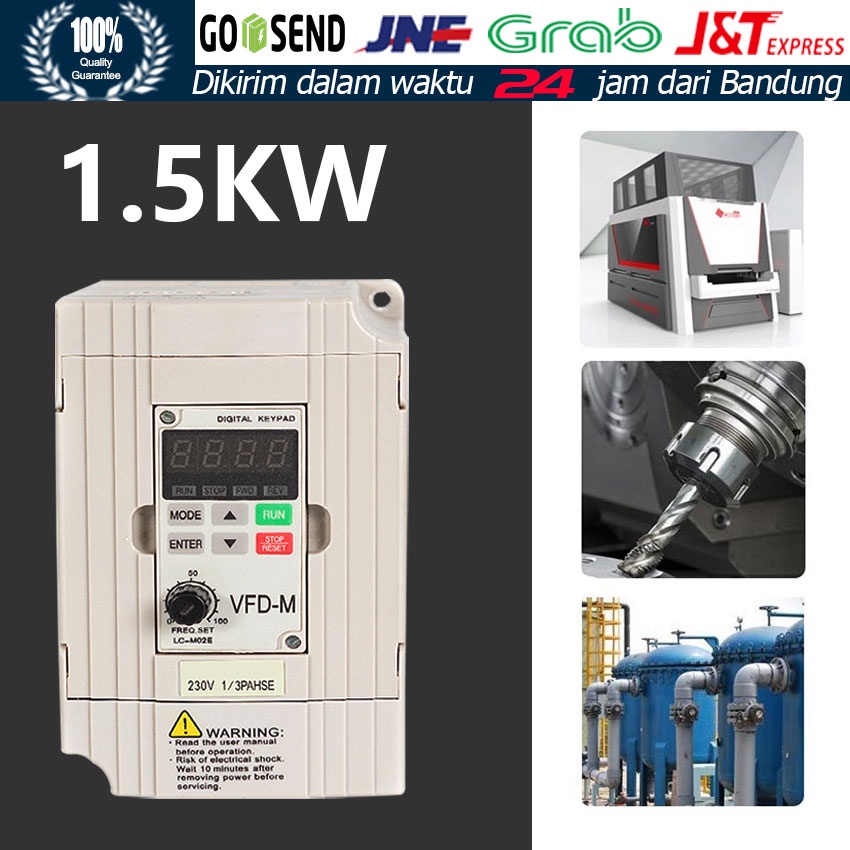 Jual VFD Frequency Inverter Converter 2HP/1.5KW. input 220V-output 3 Phase | Shopee Indonesia