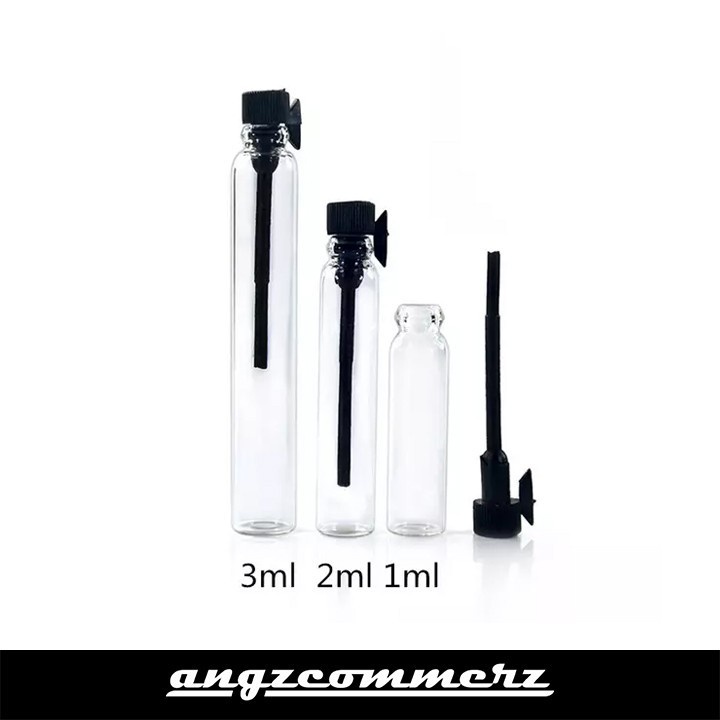 Jual Botol Kaca Bening Tester Parfum Tutup Hitam Parfum Sample Bottle ...