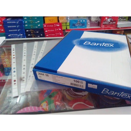 Jual BANTEX PP Pocket Ukuran Folio Antiglare #2044/8044 (1 Pack Isi 100 ...