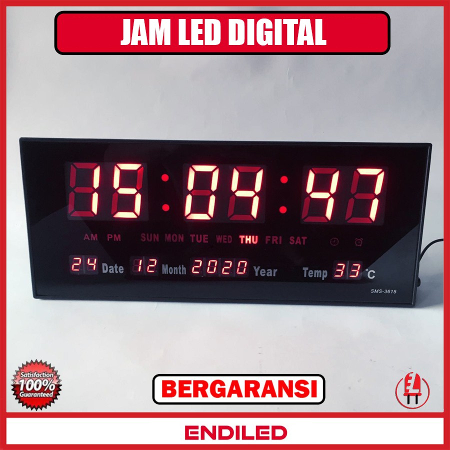 Jual Jam Dinding Digital Led 3615 | Shopee Indonesia