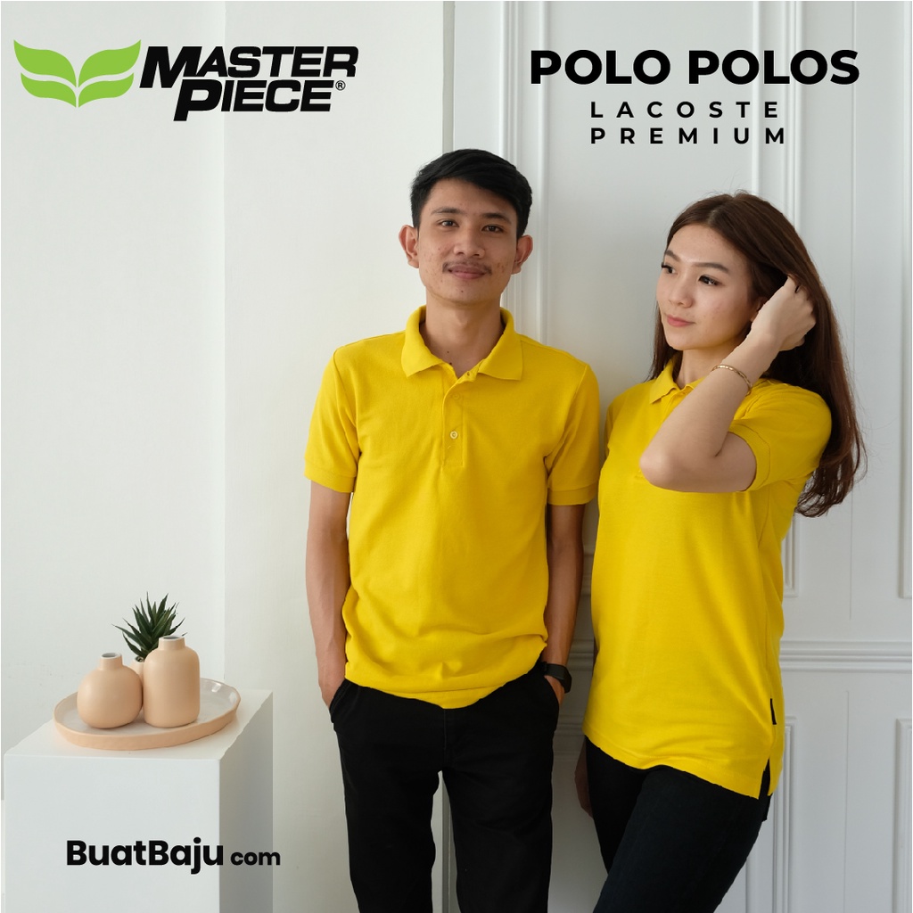 Jual Poloshirt Kaos Kerah Polo Shirt Berkerah Lacoste Unisex - Kuning | Shopee Indonesia