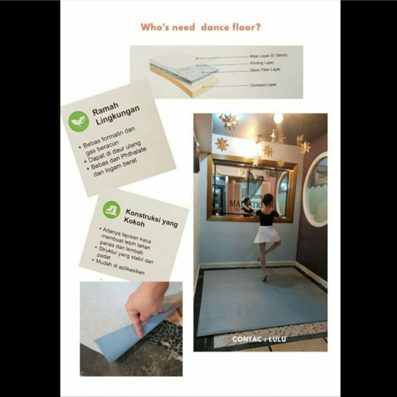 Jual Dance Floor / Alas Lantai untuk menari 125x200cm | Shopee Indonesia