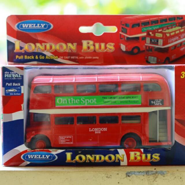 Jual Welly London Bus Doubledecker Routemaster Pullback | Shopee Indonesia