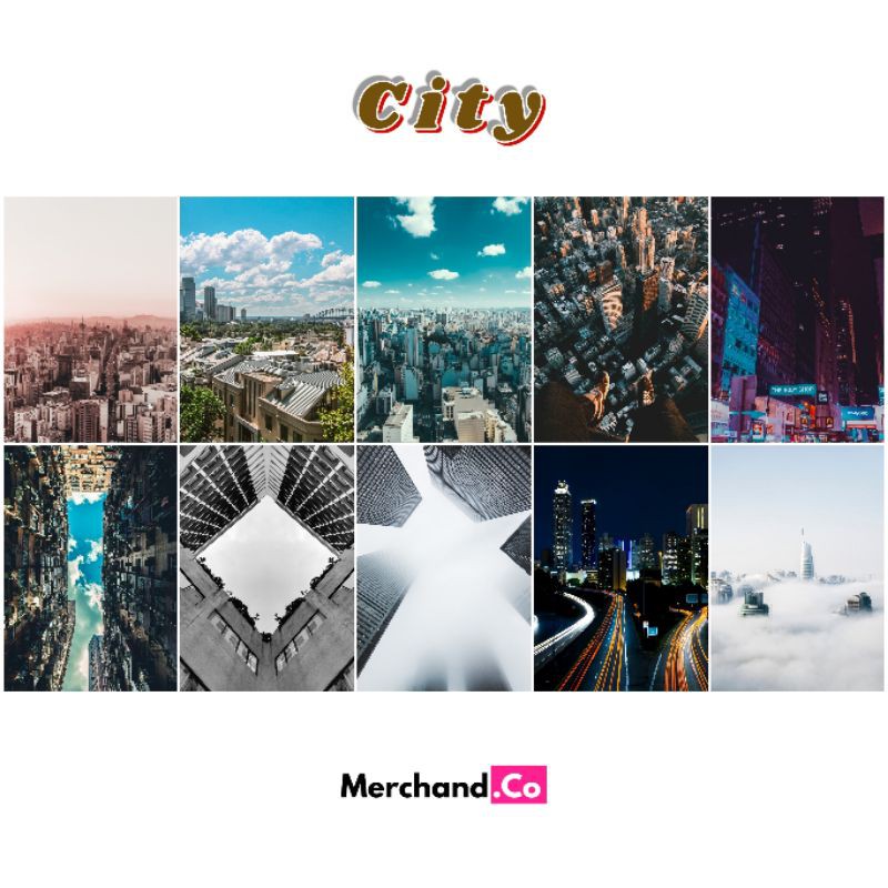 Jual (12 pcs) A5 POSTER DINDING AESTHETIC / CITY / POSTER MINI ...