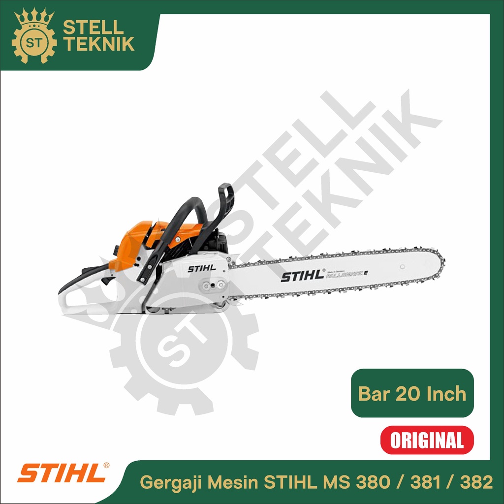 Jual Gergaji Mesin Chainsaw STIHL MS 380 / 381 / 382 Bar 20" Inch ...