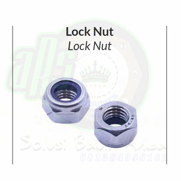 Jual Mur Lock Nylon Besi M12 ( Drat Kasar ) | Shopee Indonesia