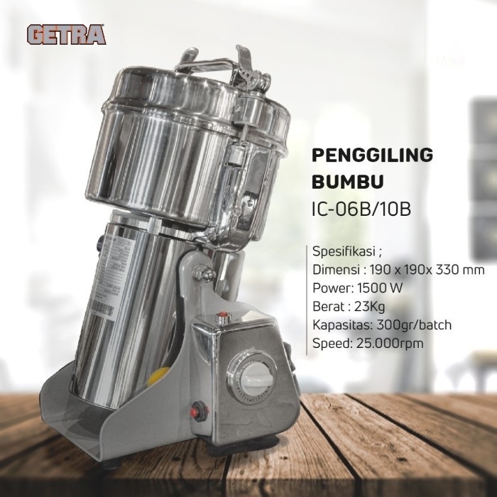 Jual Mesin Penepung Rempah GETRA IC-06B Herb Grinder | Shopee Indonesia