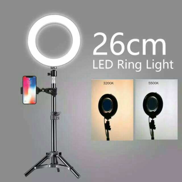 Jual Ring Light Lampu Selfie Led MUA Lighting Lampu Rias Vlogging Lampu ...