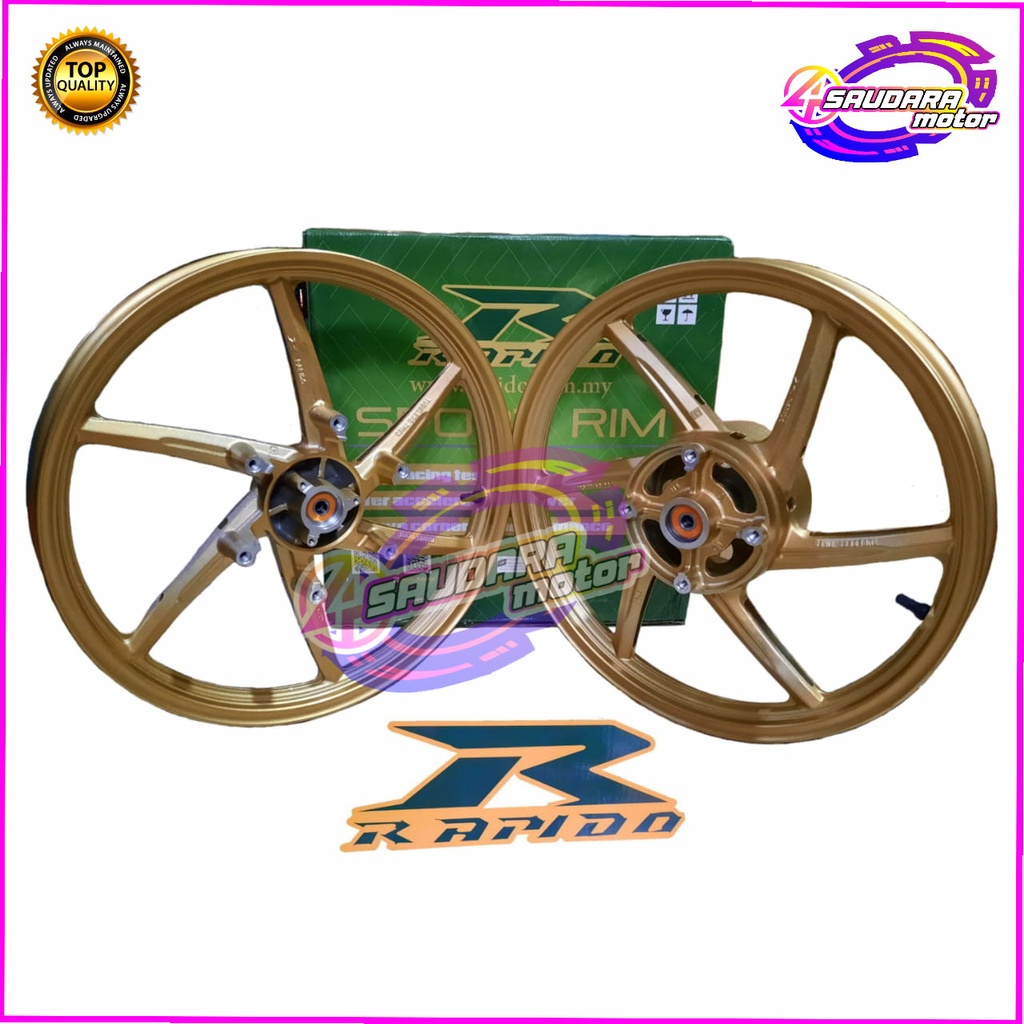 Jual VELG BINTANG RAPIDO SUPRA GTR 160/160-17 GOLD | Shopee Indonesia